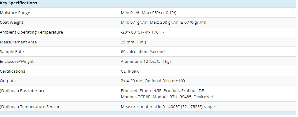 세인교정기기(주) - 제품소개 - 9. 수분측정기 - ② 비접촉 온라인수분계 비접촉 온라인 수분측정기 On-Line Near ...