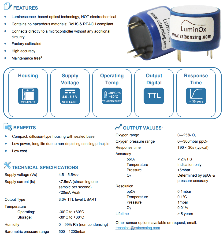 세인교정기기(주) - 제품소개 - 4. 노점,온습도,산소 - ⑦ 산소측정기/산소센서/Leak Luminescence-based ...