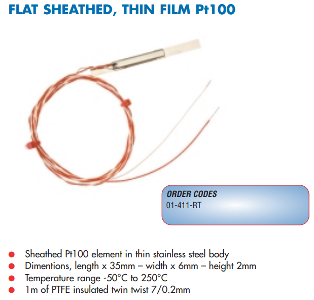 세인교정기기(주) - 제품소개 - 1. 온도 (접촉식) - ① 온도센서(열전대/RTD) Platinum Resistance ...