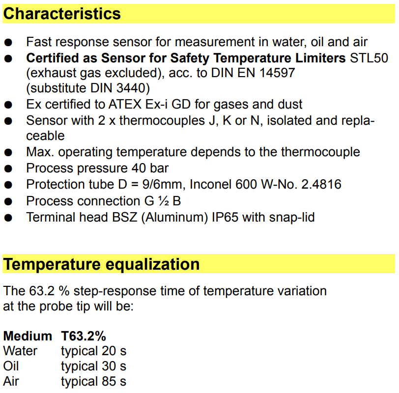 세인교정기기(주) - 제품소개 - 1. 온도 (접촉식) - ① 온도센서(열전대/RTD) Safety Thermocouple ...