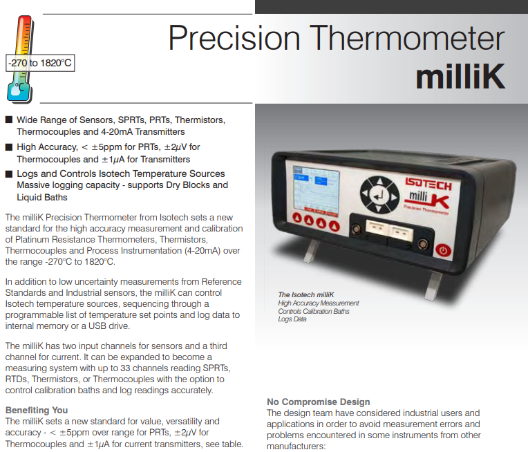 세인교정기기(주) - 제품소개 - 1. 온도 (접촉식) - ④ 초정밀디지털온도계 High Precision Thermometer ...