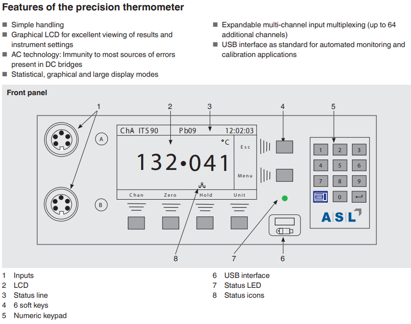 세인교정기기(주) - 제품소개 - 1. 온도 (접촉식) - ⑤ 초정밀온도측정교정브릿지 High Precision Thermometer CTR5000 (±0.001℃ at 001℃)