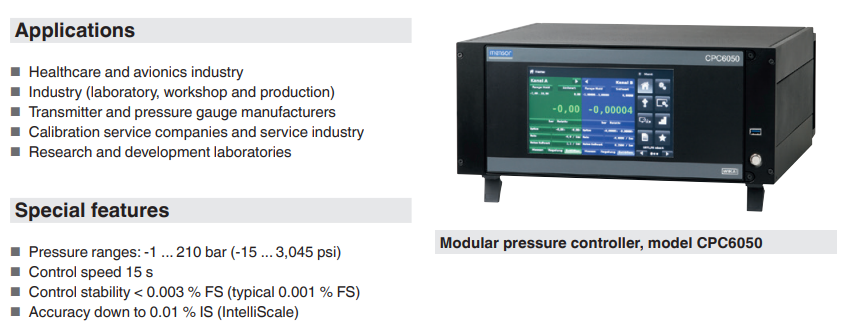 세인교정기기(주) - 제품소개 - 3. 압력측정교정기 - ⑤ 자동압력 교정기/조절기 자동 압력조절기 압력교정기 (0.01% ...
