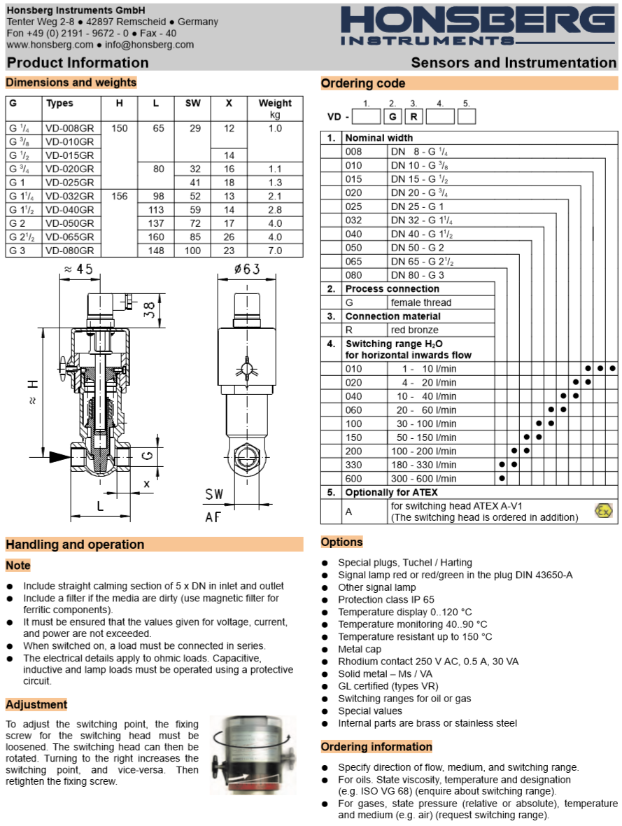 세인교정기기(주) - 제품소개 - 7. 열,유체,유속,유량 - ⑩ 농도계/유량측정(유체,분체) Flow Switch ...