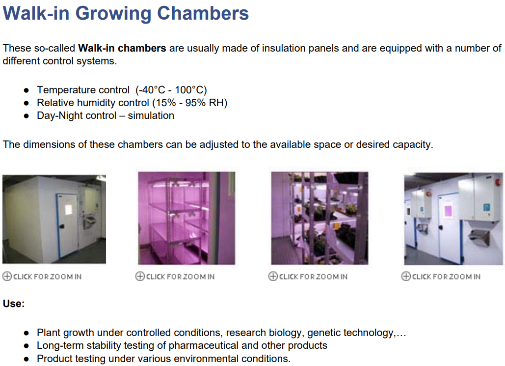세인교정기기(주) - 제품소개 - 4. 노점,온습도,산소 - ⑤ 초정밀 온습도챔버 워크인챔버 / Walk-in Chambers ...
