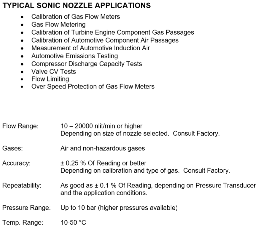 세인교정기기(주) - 제품소개 - 7. 열,유체,유속,유량 - ⑬ 유량교정장비 Critical Flow Nozzle ...