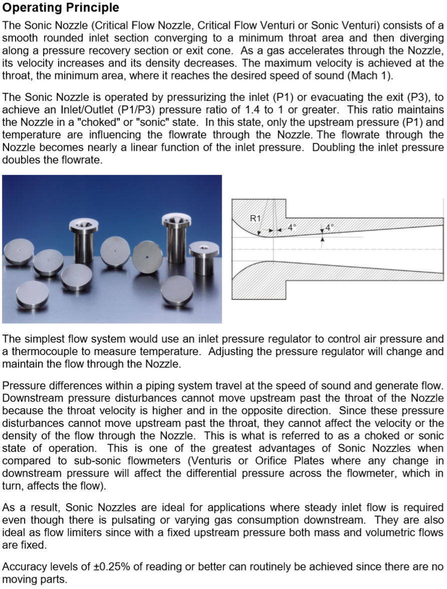 세인교정기기(주) - 제품소개 - 7. 열,유체,유속,유량 - ⑬ 유량교정장비 Critical Flow Nozzle ...