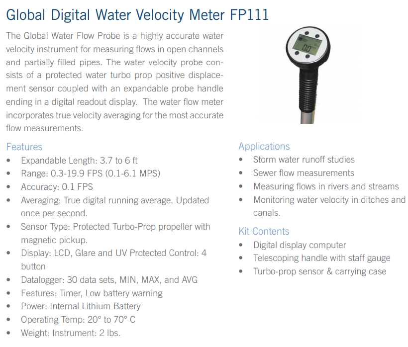 세인교정기기(주) - 제품소개 - 7. 열,유체,유속,유량 - ④ 유속센서/유속계(기체,액체) Digital Water ...