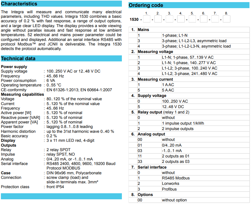 세인교정기기(주) - 제품소개 - 12. 기타(경사,힘,토크) - ⑥ 신호변환기/Isolators Power-Meter ...
