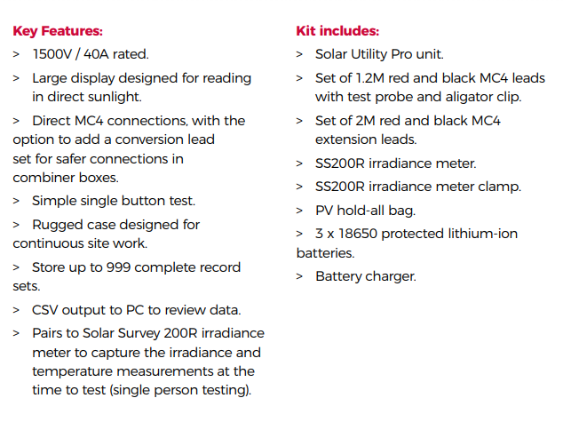 세인교정기기(주) - 제품소개 - 11. 전기(저항,안전,솔라) - ⑧ 솔라셀 측정기 Solar Utility Pro ...
