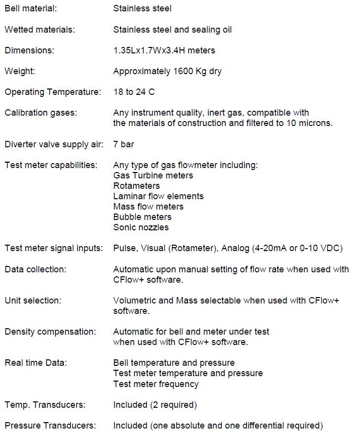 세인교정기기(주) - 제품소개 - 7. 열,유체,유속,유량 - ⑬ 유량교정장비 가스유량교정장비 Bell Prover Gas ...
