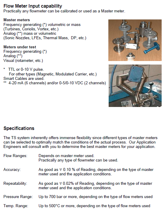 세인교정기기(주) - 제품소개 - 7. 열,유체,유속,유량 - ⑬ 유량교정장비 Flow Calibrator and Prover ...